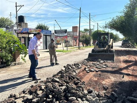 Roger Nediani visitó los trabajos de mejoramiento en calle Misiones del