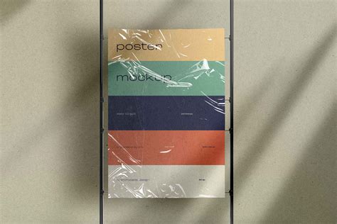 Metal Frame Poster Mockup PSD