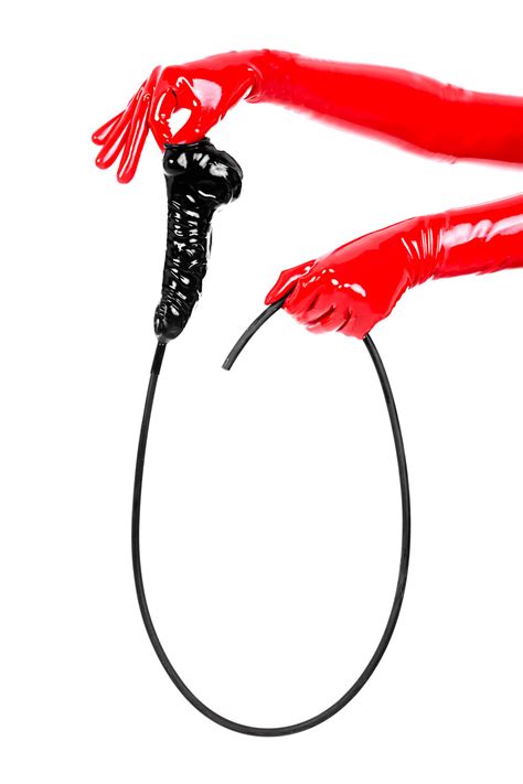 Anatomical Latex Cock And Ball Sheath With Flushing Tube Chez Noir