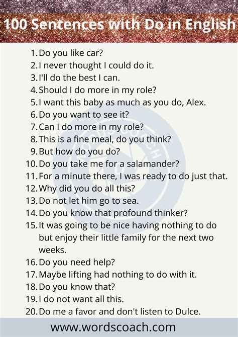 Sentences With Do In English Archives Word Coach