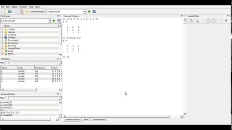 generate matrix using gnu octave youtube