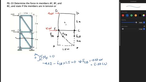 Statics 6 4 Method Of Sections 2 YouTube