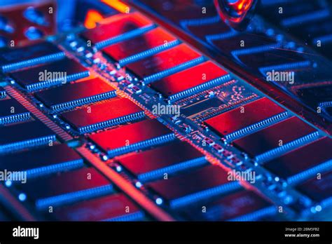 Computer Random Access Memory RAM Close Up Stock Photo Alamy