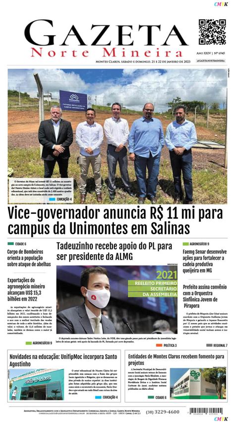 JORNAL IMPRESSO 21 E 22 DE JANEIRO DE 2023 EDIÇÃO Rede Gazeta de