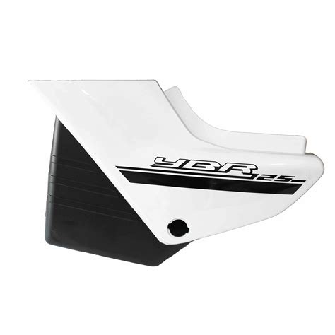 Motometa Detalles Tapa Lateral Izquierda Para Motocicleta Blanca YBR125 C