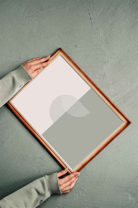 Tilted Poster Mockup PSD