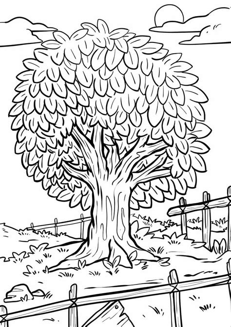 44 Desenhos de Árvores para Colorir Amor de Papéis