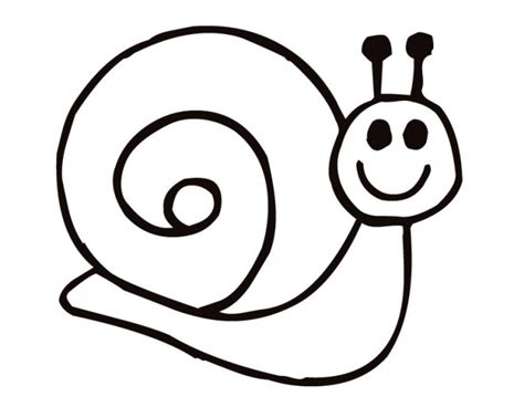 Coloriage Escargot content dessin gratuit à imprimer