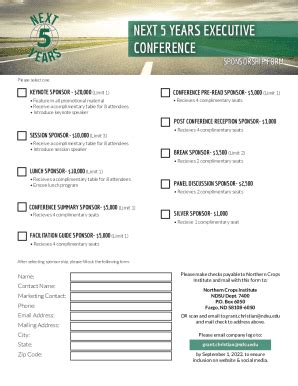 Fillable Online Conference Sponsorship IARIAConference Sponsorship