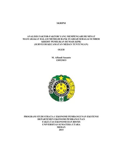 Saran KESIMPULAN DAN SARAN Analisis Faktor Faktor Yang Mempengaruhi
