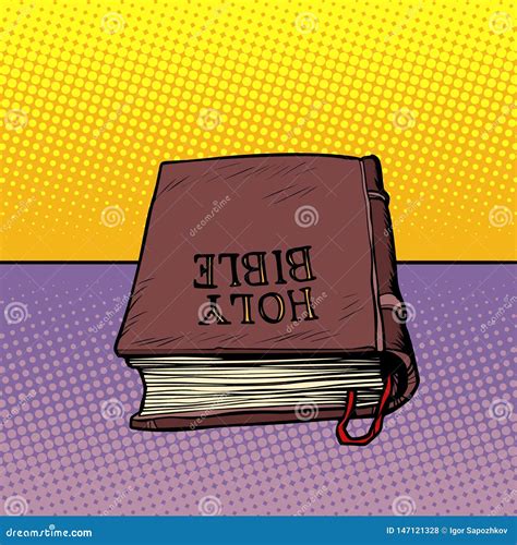 Livro Da B blia Sagrada Cristandade E Religi o Ilustração do Vetor