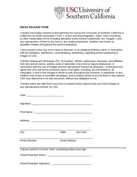 Useful Photo Release Consent Forms Templates