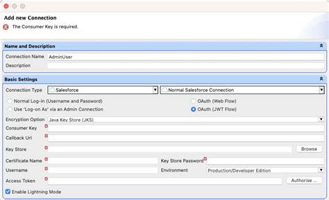 Adding A Salesforce OAuth JWT Flow Connection Provar Documentation