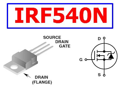 IRF540N Datasheet PDF Pinout HEXFET Power MOSFET Vdss 100V Id 33A
