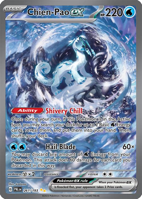 Chien Pao Ex Paldea Evolved Pokemon Card Pikawiz