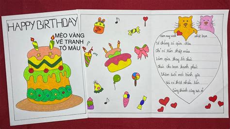 Vẽ Tranh Sinh Nhật Tặng Bạn Bè và Người Thân Cùng Xem