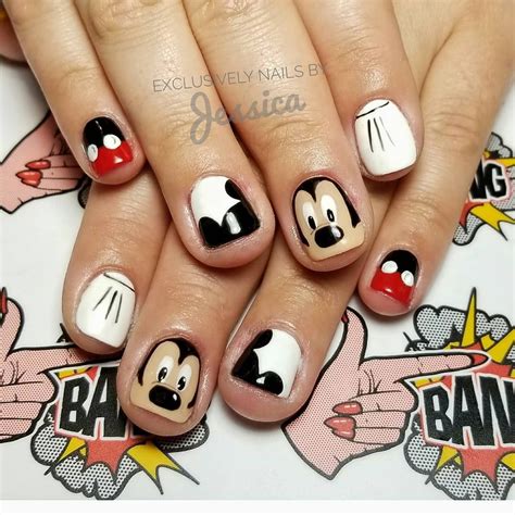 Mickey Mouse Disney Nail Art Design Nails Disney Nails Nail Art Designs