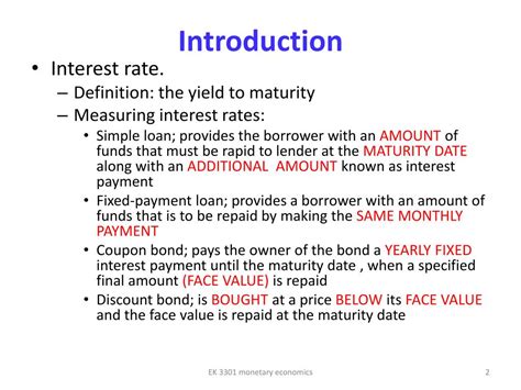 Ppt Understanding Interest Rates Powerpoint Presentation Free