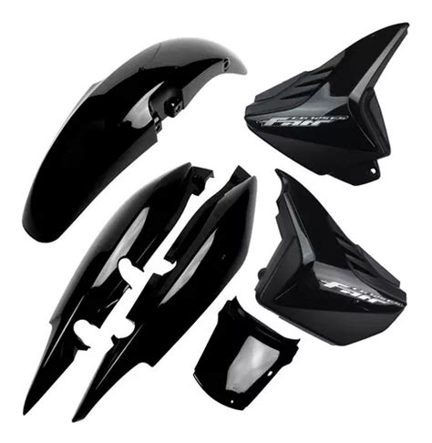 Kit Carenagem Cg Fan 125 Ks Preto 2009 A 2010 Adesivo Frete grátis