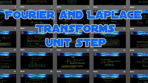 fourier transform of a unit step function youtube