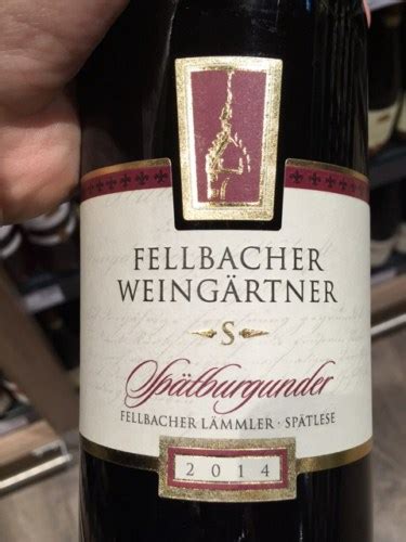Fellbacher Weingärtner Spätburgunder Fellbacher Lämmler Spätlese