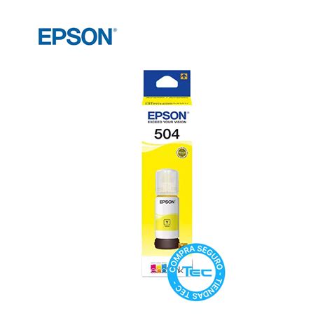 Tinta Epson T504 Impresora Amarillo ORIGINAL Tiendas TEC