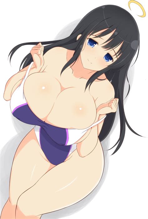 Rule 34 Big Breasts Bikini Black Hair Blue Eyes Breasts Long Hair Ryouki Senran Kagura
