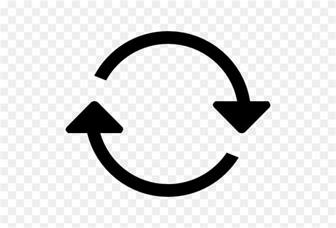 Two Clockwise Circular Rotating Arrows Circle Png Icon Free Circular