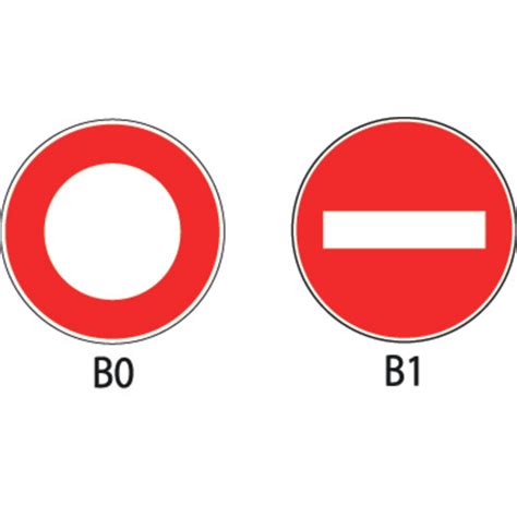 PANNEAUX SENS INTERDIT ET CIRCULATION INTERDITE TYPE B