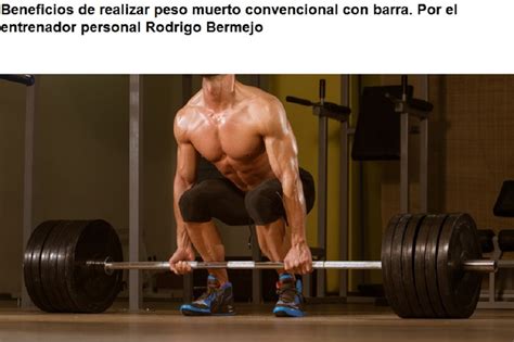 Beneficios y activación muscular del peso muerto convencional Fitness