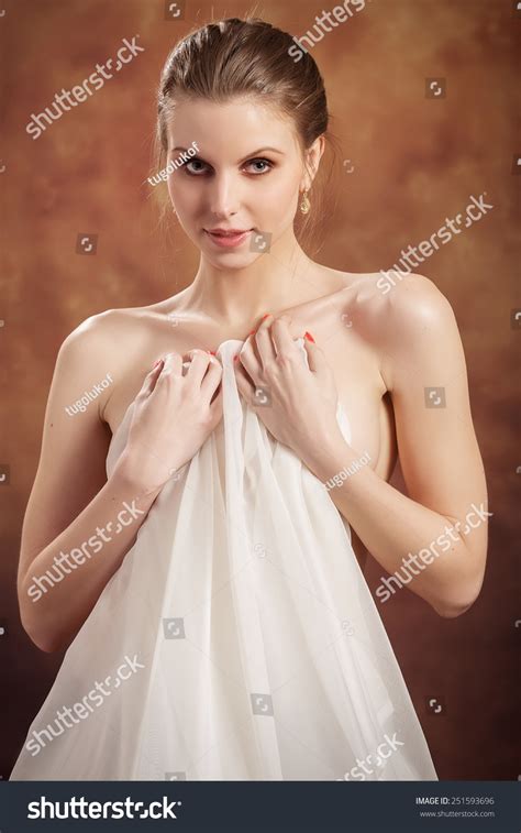 Naked Woman Covering Her Body On Stock Photo Shutterstock