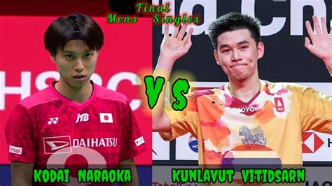 Badminton Kunlavut Vitidsarn THAILAND Vs JAPAN Kodai Naraoka Final