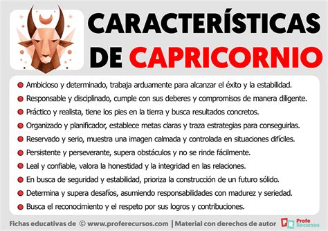 Características de Capricornio