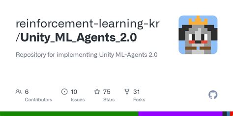 GitHub Reinforcement Learning Kr Unity ML Agents 2 0 Repository For