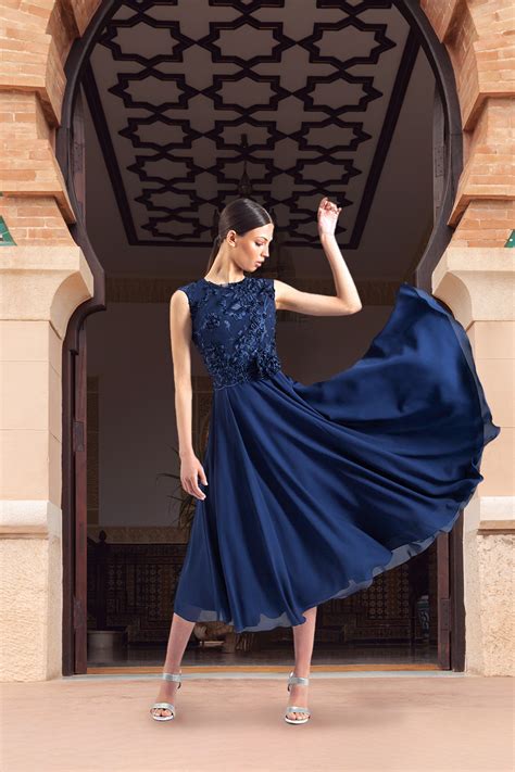 Abito Cerimonia Donna Blu Favole Abiti Da Sposa E Da Cerimonia Con