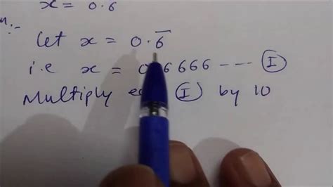 converting decimal into rational p q form exercise 1 3 part 8 number system youtube