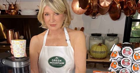 Martha Stewart 81 Promotes Coffee Brand In Nothing But An Apron Wow