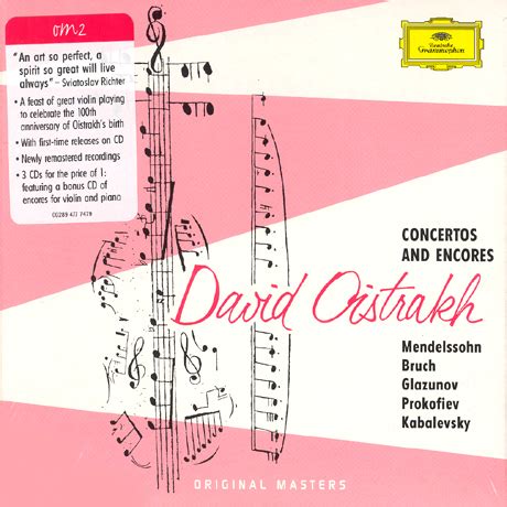 David Oistrakh Igor Oistrakh Concertos And Encores 2008 Maniadb