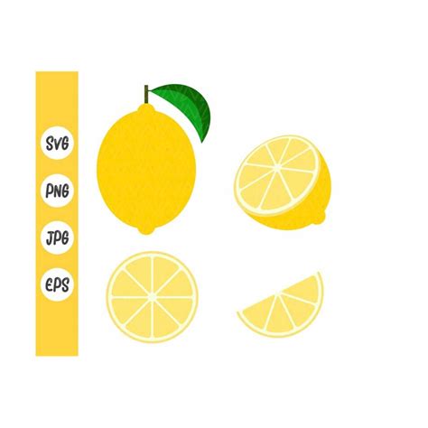 Lemon Svg Bundle Lime Svg Lemon Slice Pictures Digital Fil Inspire