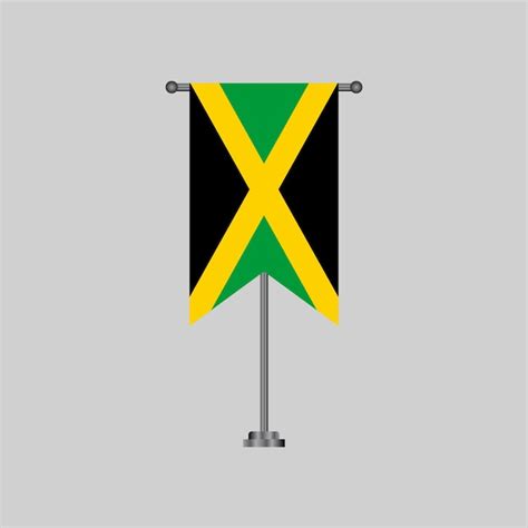 Premium Vector Illustration Of Jamaika Flag Template