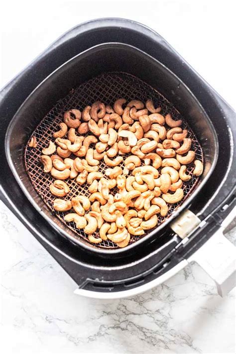 How To Make Roasted Air Fryer Cashews Without Oil Fast Food Bistro