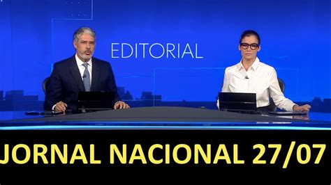 JORNAL NACIONAL QUINTA FEIRA COMPLETO YouTube