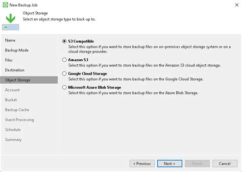 Object Storage Settings Veeam Agent For Microsoft Windows Guide