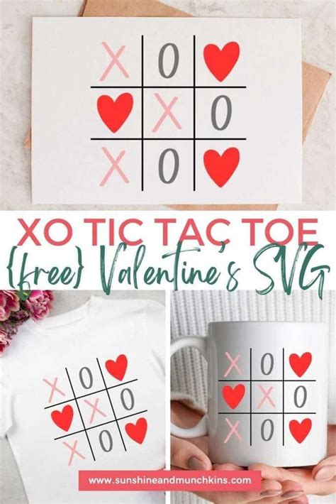 XO Tic Tac Toe FREE Valentine S SVG Sunshine And Munchkins In 2024