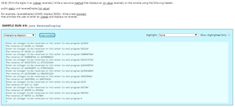 solved 18 8 print the digits in an integer reversely