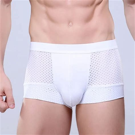 B Xer De Malla Transpirable Para Hombre Ropa Interior Sexy Con Bolsa