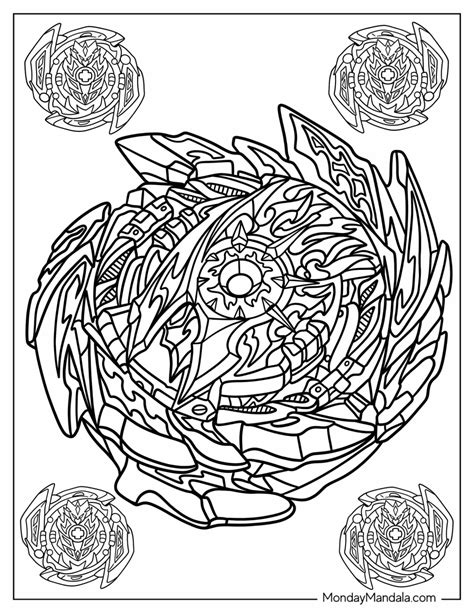 20 Beyblade Coloring Pages Free PDF Printables