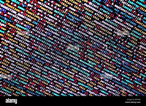 Software Developer Programming Code On Computer Abstract Computer