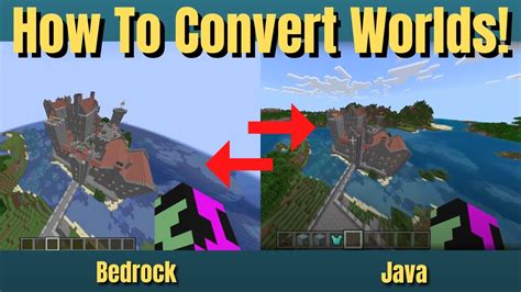 How To Convert Worlds Between Minecraft Java And Minecraft Bedrock