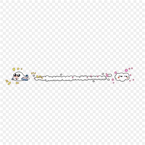 Cloud Dividing Line White Transparent Bird Cloud Dividing Line